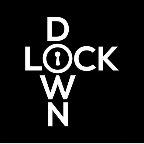 Lockdown Logo Design Vector Icon Lockdown Design Element For Logo Poster Card Banner