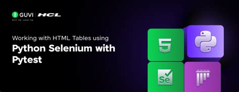 Working With HTML Tables Using Python Selenium With Pytest