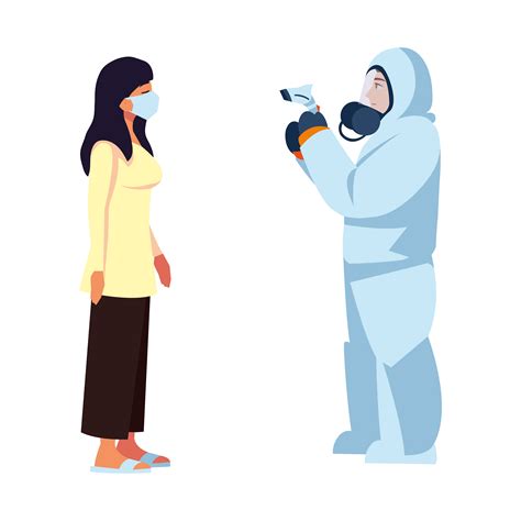 Doctor Checking Woman Temperature Vector Design Vector Art At