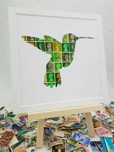 Stamp Art Ideas Creative Crafts With Postage Stamps