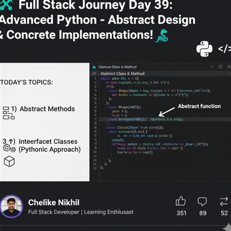Python Oop Abstract Design And Concrete Implementations Chelike Nikhil