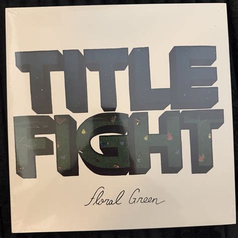 Title Fight Floral Green Logo
