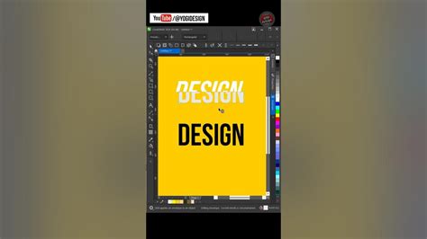 Learn To Make Text Shadow Effect Optical Illusion Coreldraw Shorts