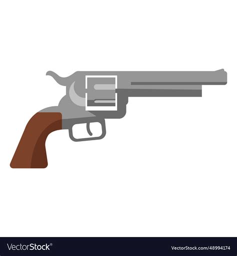 Revolver Icon Royalty Free Vector Image Vectorstock