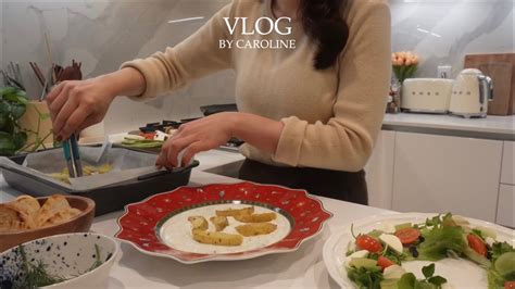 Vlog 밴쿠버 직장인 연말 홈파티음식 앤다이브 리스샐러드 그릭요거트 감자구이 가성비갑 게요리🦀 실탄사격장 일본소품샵 일상브이로그 요리브이로그 Youtube