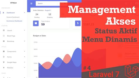 32 Belajar Laravel 7 Manajemen Akses Multi Level User Laravel 7 Active State Navigation