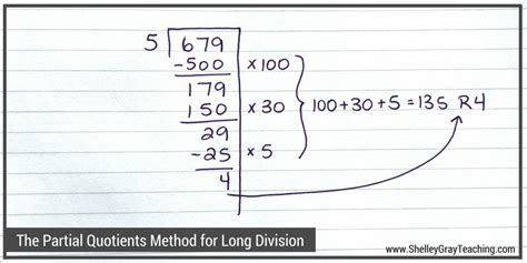 Partial Quotients An Alternative For Traditional Long Division Shelley Gray