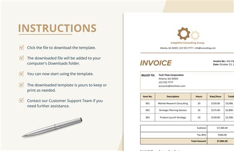 Free Consulting Invoice Template Download In Word Template Net
