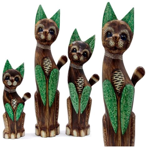 Фигурки кошек из дерева - картинки и фото koshka.top