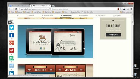 Web Page Design Skeuomorphism Youtube