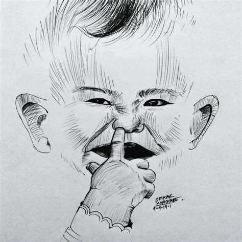 Ball Point Pen Sketch Omkar Khochare Pen Sketch Art Painting Sketches