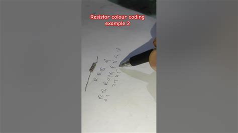 Colour Coding Of Resistor Example 2 Resistor Reading Shortsfeed Shortvideo Resistorcolorcode