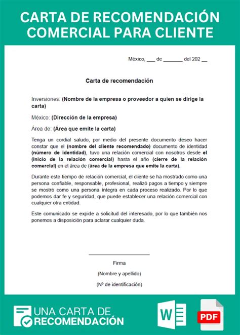 Carta De Recomendaci N Comercial Ejemplo Modelo Etc My Xxx Hot Girl