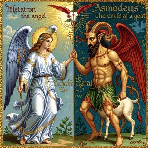 Balance Between Metatron The Angel And Asmodeus Th Ai Art