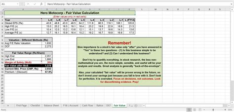 Stock Analysis Excel Model Eloquens