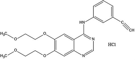 Structure Of Erlotinib Hydrochloride Download Scientific Diagram