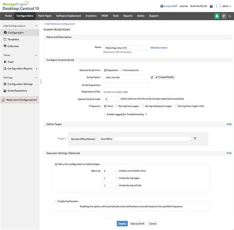 Scripts Personalizados Solución Uem De Administración De Escritorio