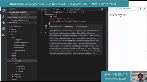 Ionic 12 Navcontroller Lifecycle Event Youtube