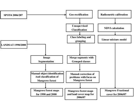 Flowchart Of The Processing And Classification Of Acquired Satellite Download Scientific
