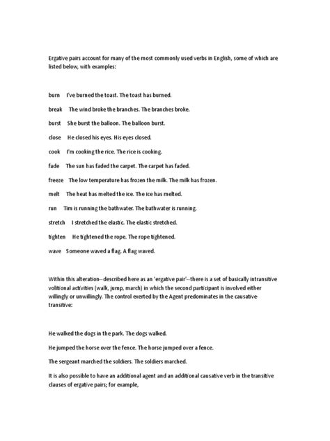 Ergative Verbs 1 Pdf Verb Linguistic Morphology Ergative Verbs 1 Pdf Verb Linguistic Morphology