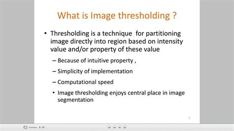 global thresholding machine learning example ppt