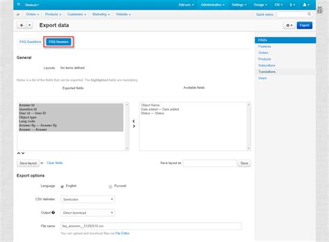 CS Cart Frequently Asked Questions Add On FAQ Extension