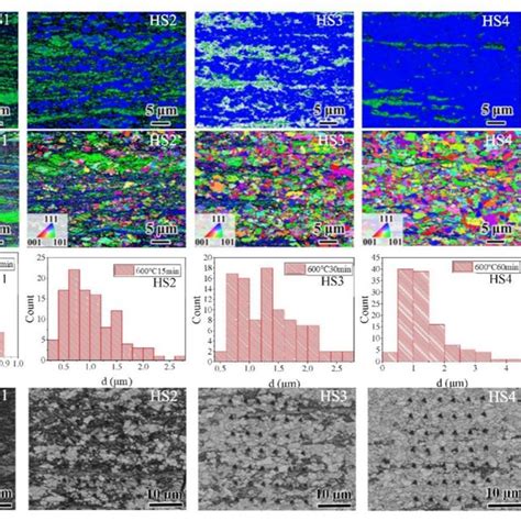 Ebsd Maps Of The Td Direction Of The Specimens With Different Levels Of