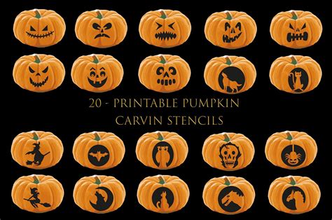Printable Pumpkin Carving Stencils