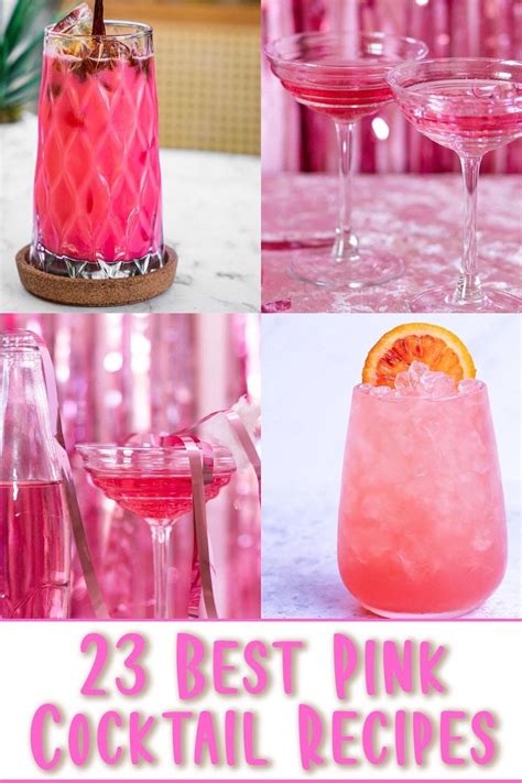 Pink Drinks Cocktails Artofit