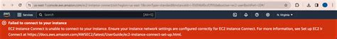 Troubleshooting Failed To Connect To Instance In AWS EC