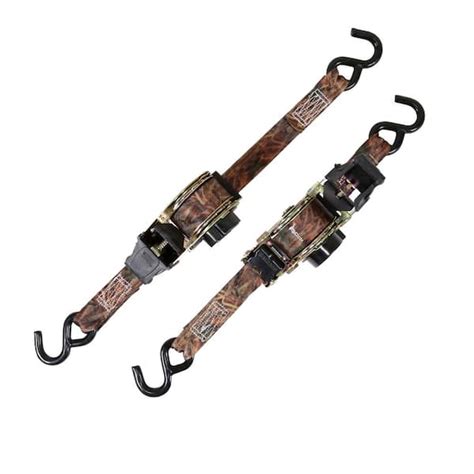 Smartstraps 10 Ft X 15 In Camo Retractable Ratchet Tie Down Straps