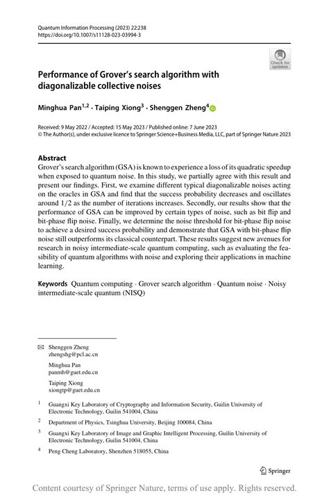 Performance Of Grovers Search Algorithm With Diagonalizable Collective