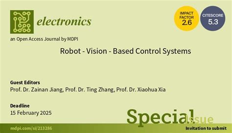 electronics mdpi on linkedin callforpapers specialissue robot