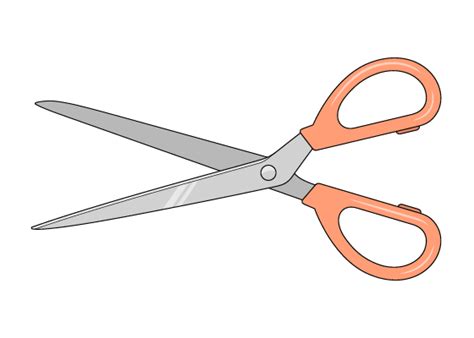 How To Draw Scissors Step By Step Easylinedrawing