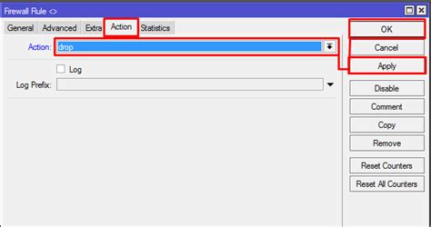 Setting Filter Rule Setting Filter Rule Pada Mikrotik