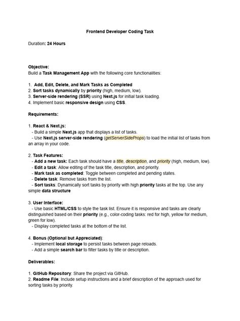 Josh Talks Frontend Developer Coding Task Pdf