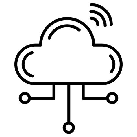 Premium Vector Cloud Connection Vector Illustration