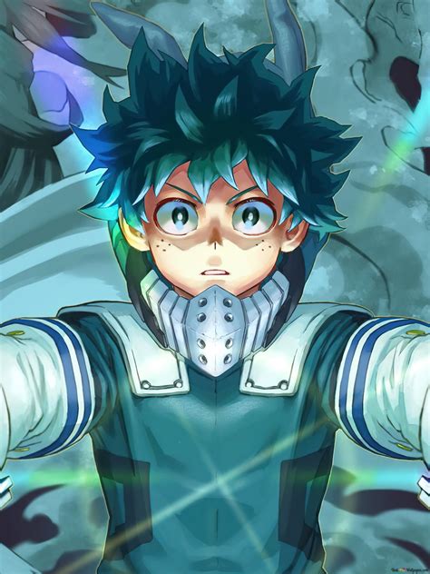 Green Haired Anime From The My Hero Academia Series 4k Wallpaper Download