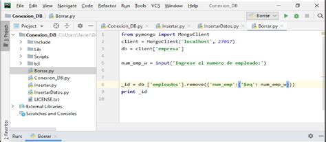 Armando Hdez Leal Borrar Una Linea De Una Coleccion Desde Python A MongoDB