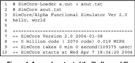 Figure 1 From The Simcorealpha Functional Simulator Semantic Scholar