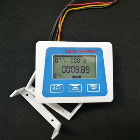 Digital Lcd Display Water Flow Sensor Meter Flowme Grandado