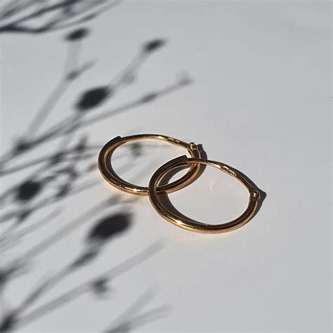 Loop Pair Of Small Gold Hoops ÓnÍsÌ Paris