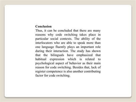 Code Switching Reason Pptx Programming Languages Computing