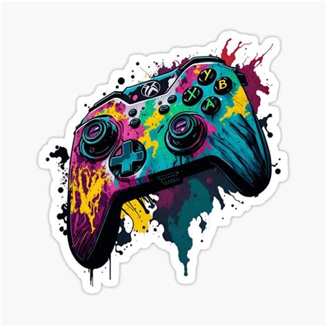Colorful Xbox Controller Ai Generated Sticker For Sale By Manos Ch Redbubble