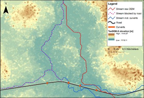 Three Different Flow Path Calculations With Arcgis Illustrated In One Download Scientific