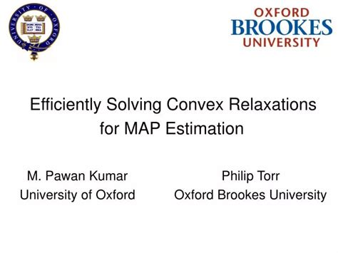 ppt efficiently solving convex relaxations powerpoint presentation