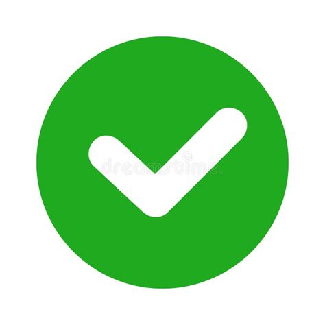 Check Mark Icons Flat Round Buttons Vector Stock Illustration Illustration Of Checklist