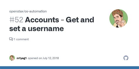 Accounts Get And Set A Username · Issue 52 · Openstaxos Automation · Github