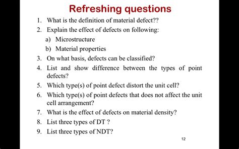 Solved Refreshing Questions What Is The Definition Of