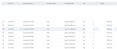 Sia Connections Redirecting To Incorrect Target Unexpected Vault Jit
